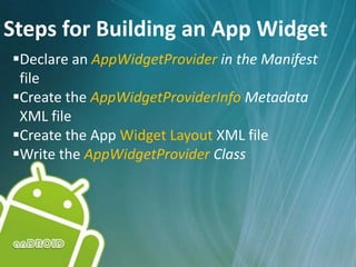 Android Widget | PPT