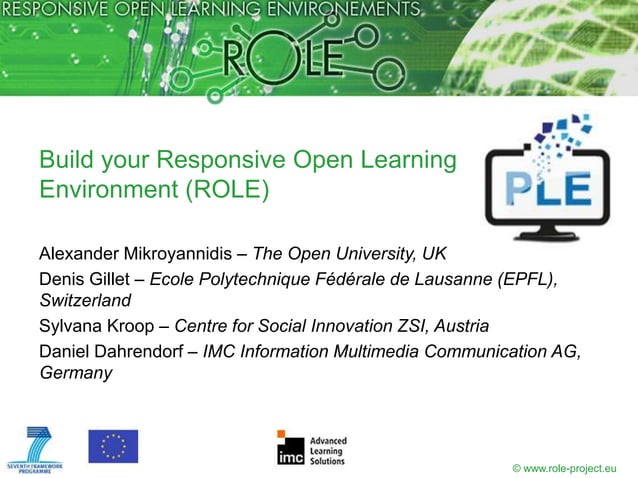 Build your Responsive Open Learning Environment (Part II) | PPT