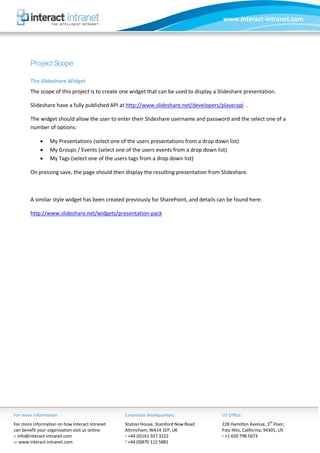 Widget development -_slideshare | PDF