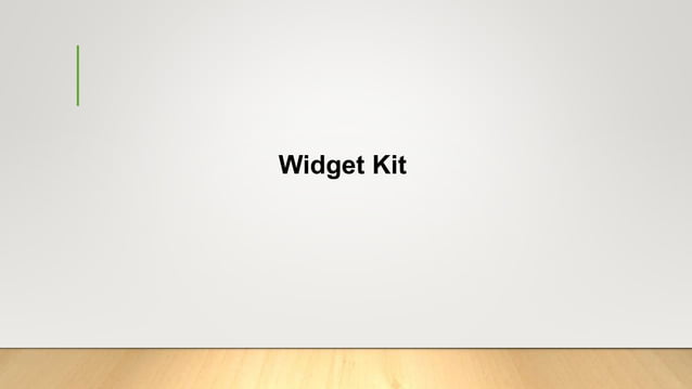 Widget kit | PPTX