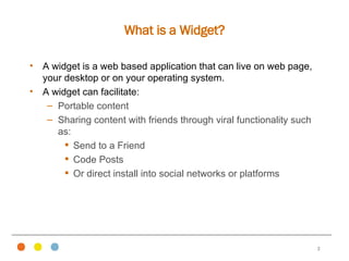 Widgets 101 - Picture-In-Picture Web: A look at Widgets, Micro ...