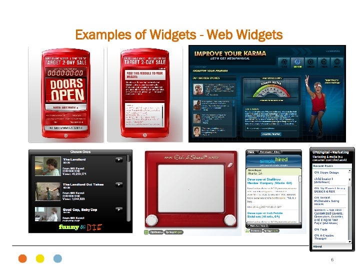 Widgets 101 - Picture-In-Picture Web: A look at Widgets, Micro Applic…