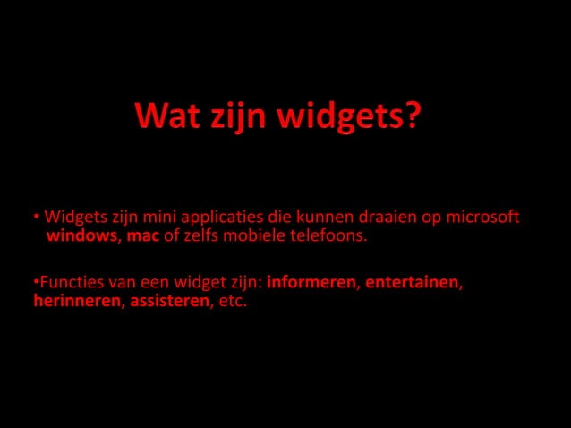 Widgets![1] | PPT