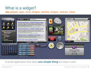 Widgets 101 - The Web Beyond The Page | PPT