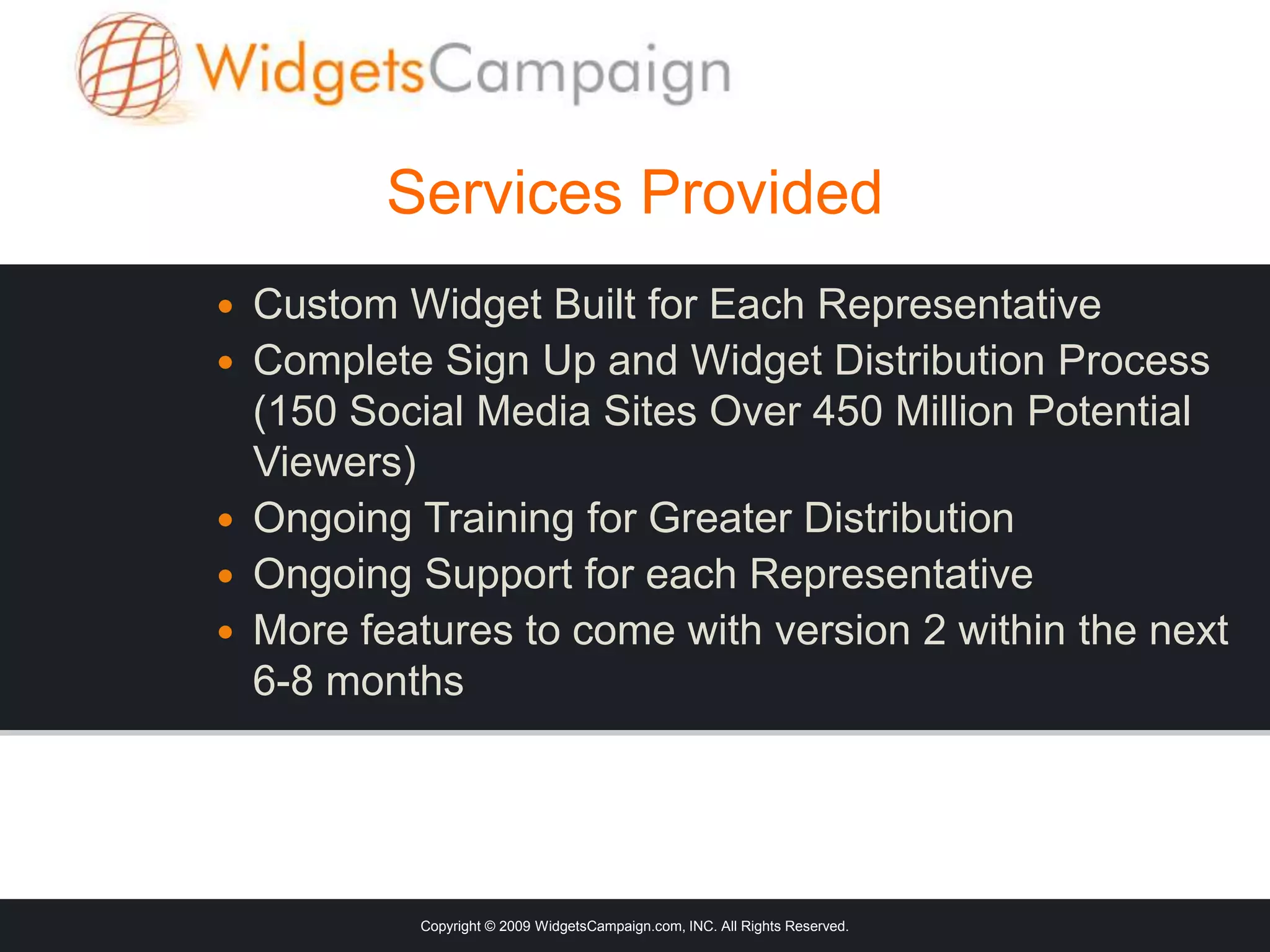 Widgets Campaign Presentation | PPSX