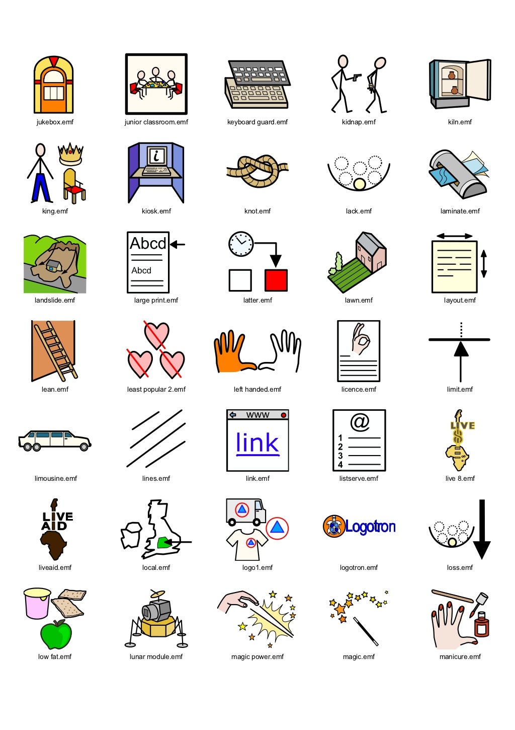 Widgit symbol dictionary_winter_2008