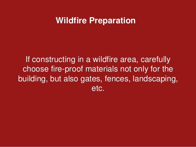 Prepare For and Survive a WILDFIRE | PPTX