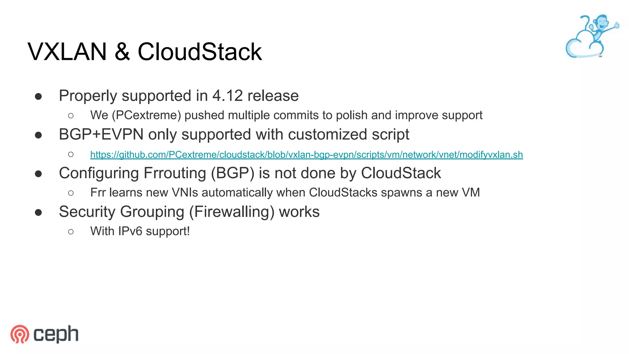 Deploying CloudStack and Ceph with flexible VXLAN and BGP networking | PDF