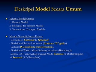 Tutorial COHERENS Coupled Hidrodynamic & Ecologycal Model & Its ...