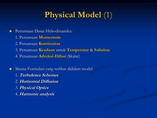 Tutorial COHERENS Coupled Hidrodynamic & Ecologycal Model & Its ...
