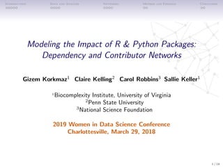 Modeling the Impact of R & Python Packages: Dependency and Contributor ...