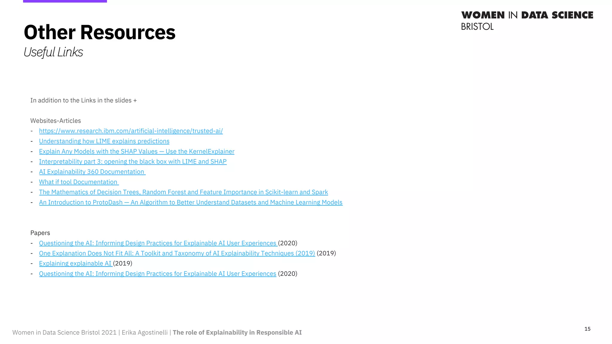 "I don't trust AI": the role of explainability in responsible AI | PPT