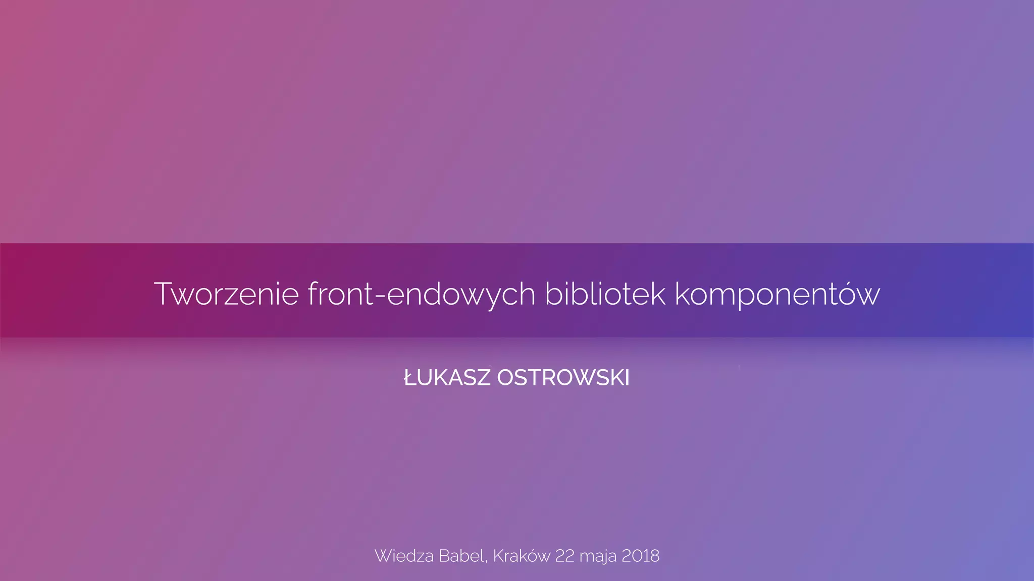 Tworzenie frontendowych bibliotek UI | PDF