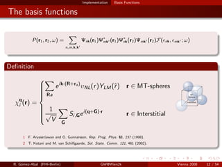 The all-electron GW method based on WIEN2k: Implementation and ...