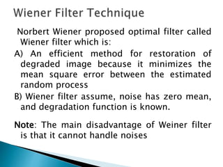 Wiener filter and richardson lucy using ssim | PPT