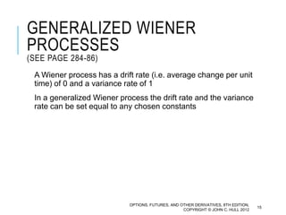 wiener process and ito's lemma.ppt | Stocks and Bonds | Personal Investing
