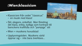 (Wien)klassicismen | PPT
