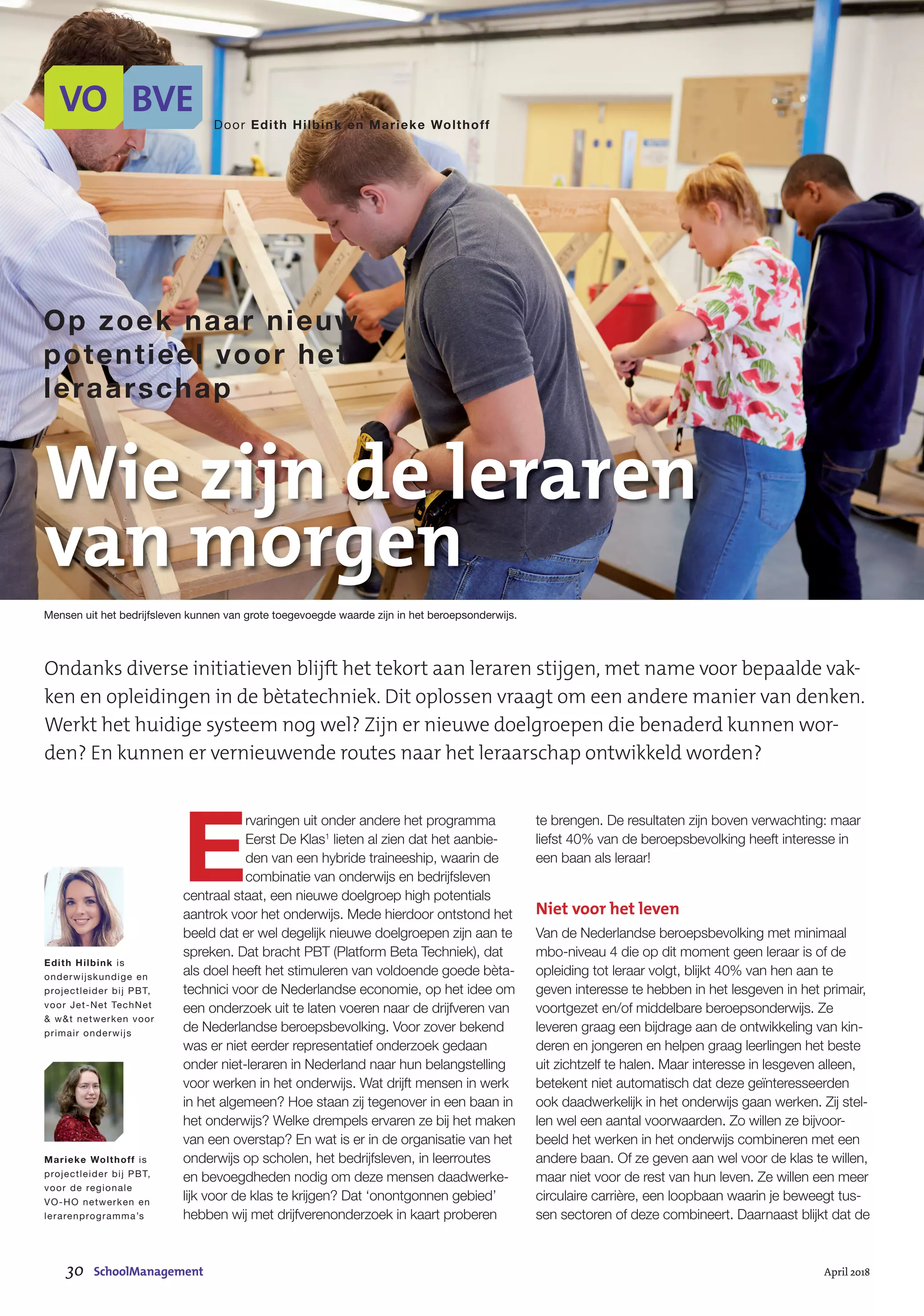 Wie zijn de leraren van morgen? | PDF