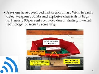 WIFI SIGNALS TO DETECT BOMBS AND CHEMICAL EXPLOSIVES | PPT