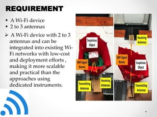 WIFI SIGNALS TO DETECT BOMBS AND CHEMICAL EXPLOSIVES | PPT