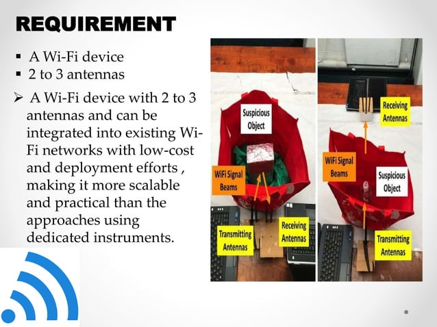 WIFI SIGNALS TO DETECT BOMBS AND CHEMICAL EXPLOSIVES | PPT | Free Download