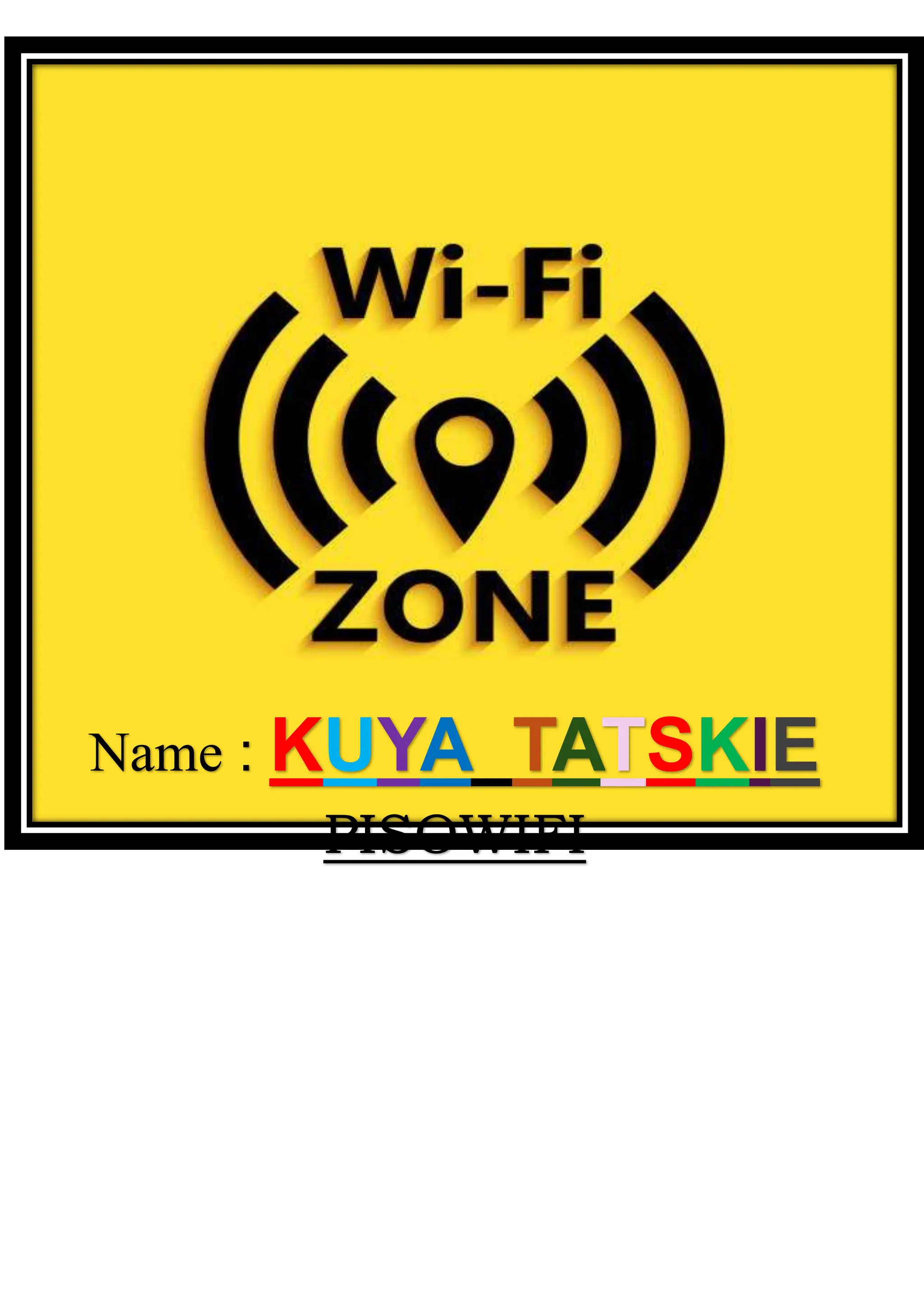 signage for wifi zone printable and editable | PDF