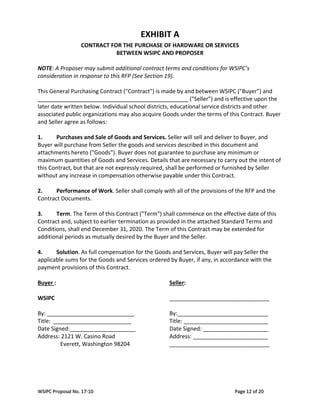 Wifi rfp-sample1 | PDF