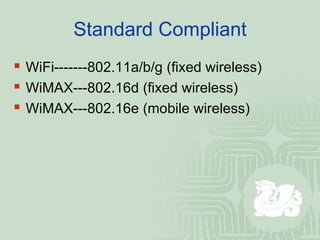 WiFi vs WiMax | PPT | Computer Networking | Computing