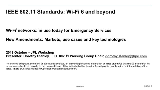 wifi6 standards wifi standards wifi standards | PPT