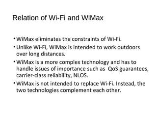 Wi fi and wimax | PPT