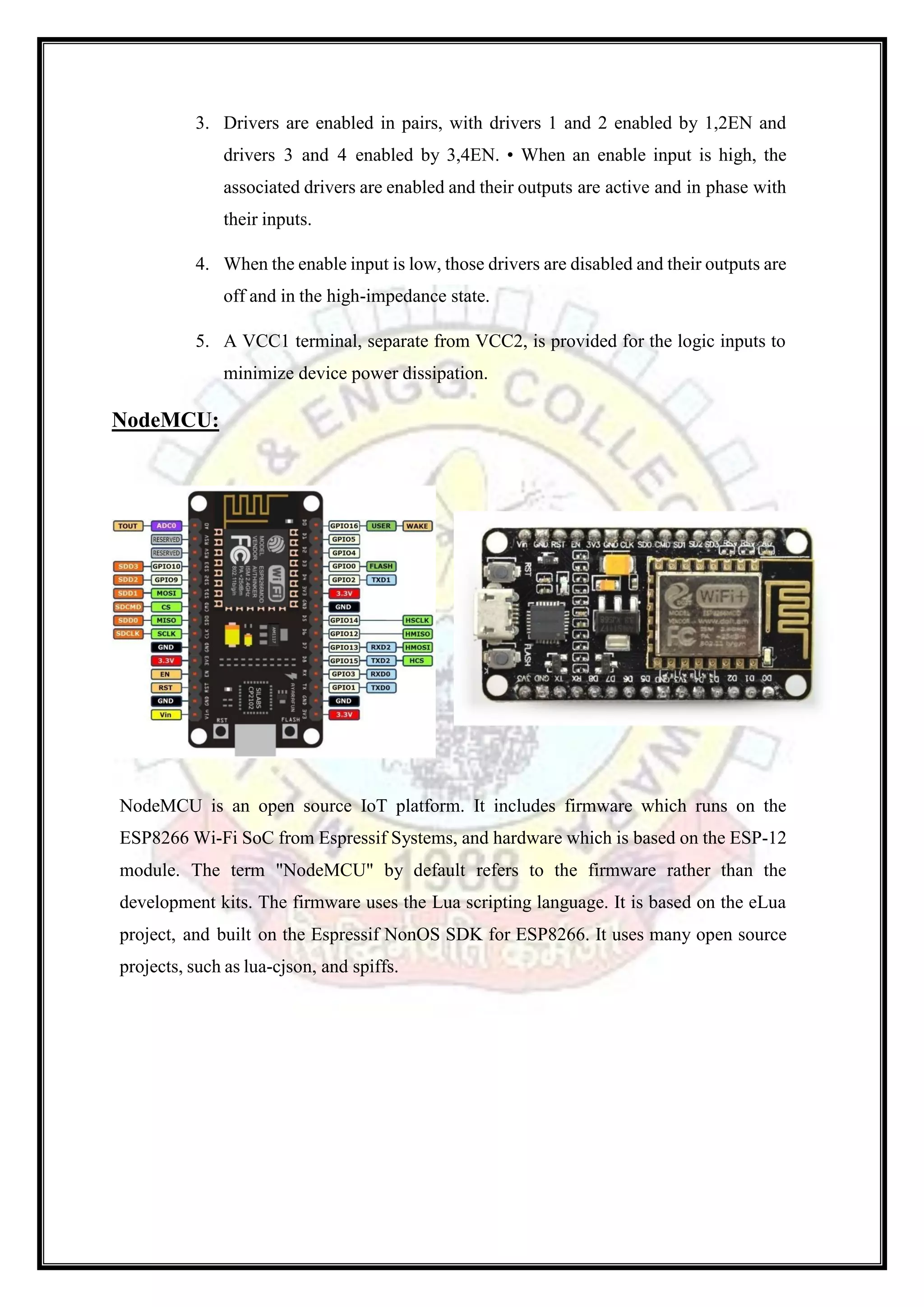 Wifi controlled rover prototype | PDF