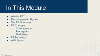 WiFi For Beginners Module 2 - RF Basics | PDF