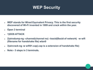 Wireless penetration testing | PPTX