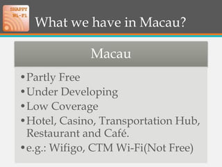 Wi-Fi Hotspot With Facebook - Barcamp Macau 2014 | PPT