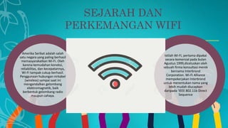 Wi-Fi dan Hotspot | PPTX