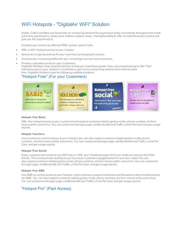 Wi fi hotspots | DOCX | Internet | Computing
