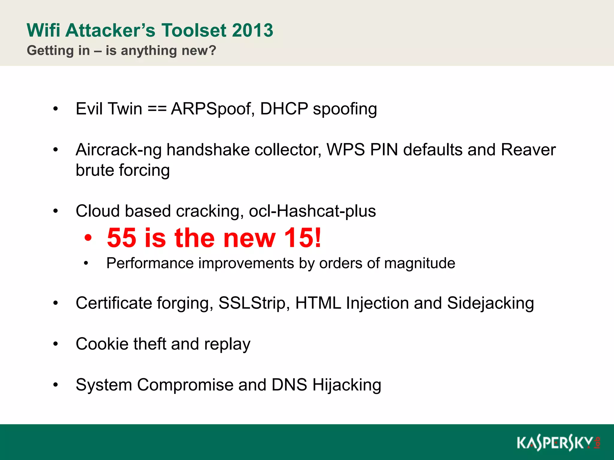 WiFi Insecurity2013 | PPT