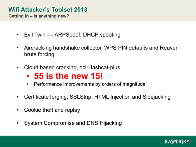 WiFi Insecurity2013 | PPTX | Information and Network Security | Computing