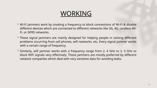 wifi jammer ppttt correct.pptx and ppttt | PPT