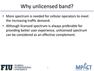 3GPP workshop - LTE in unlicensed spectrum | PPTX
