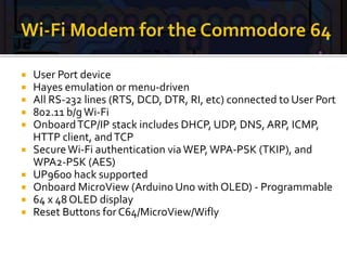 Wi-Fi Modem For the Commodore 64 | PPT