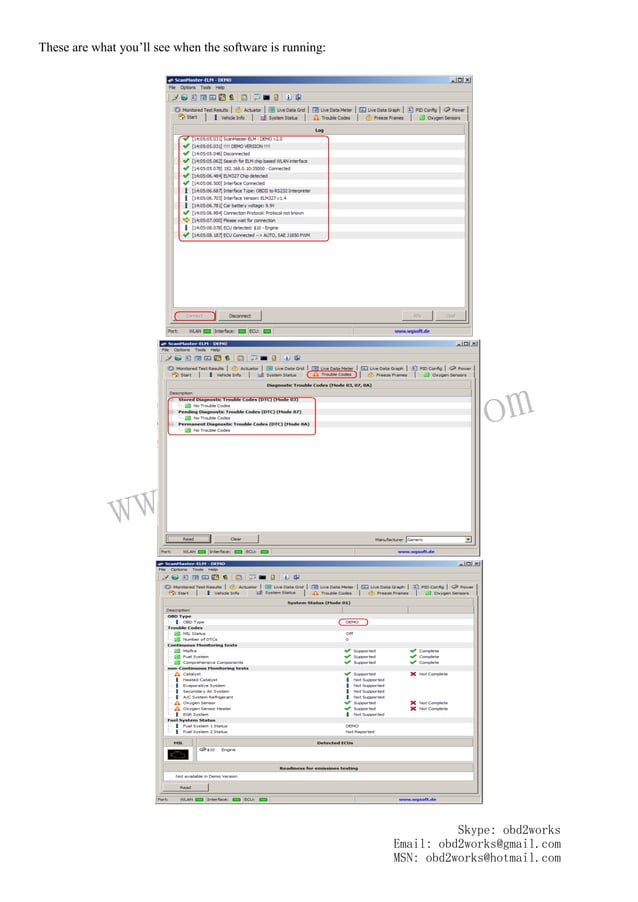 Wifi obd auto checker using step | PDF | Email | Internet