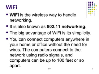 Wi-fi (ppt) by Mayank Saxena | PPT | Computer Networking | Computing