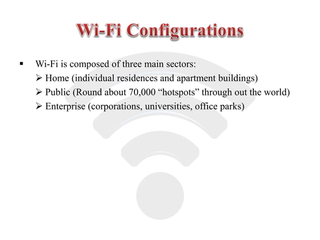 Wi fi presentation | PPT