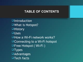 hotspot(wi-fi) | PPT