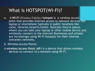 hotspot(wi-fi) | PPT