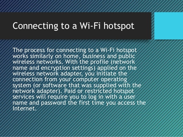 hotspot(wi-fi)
