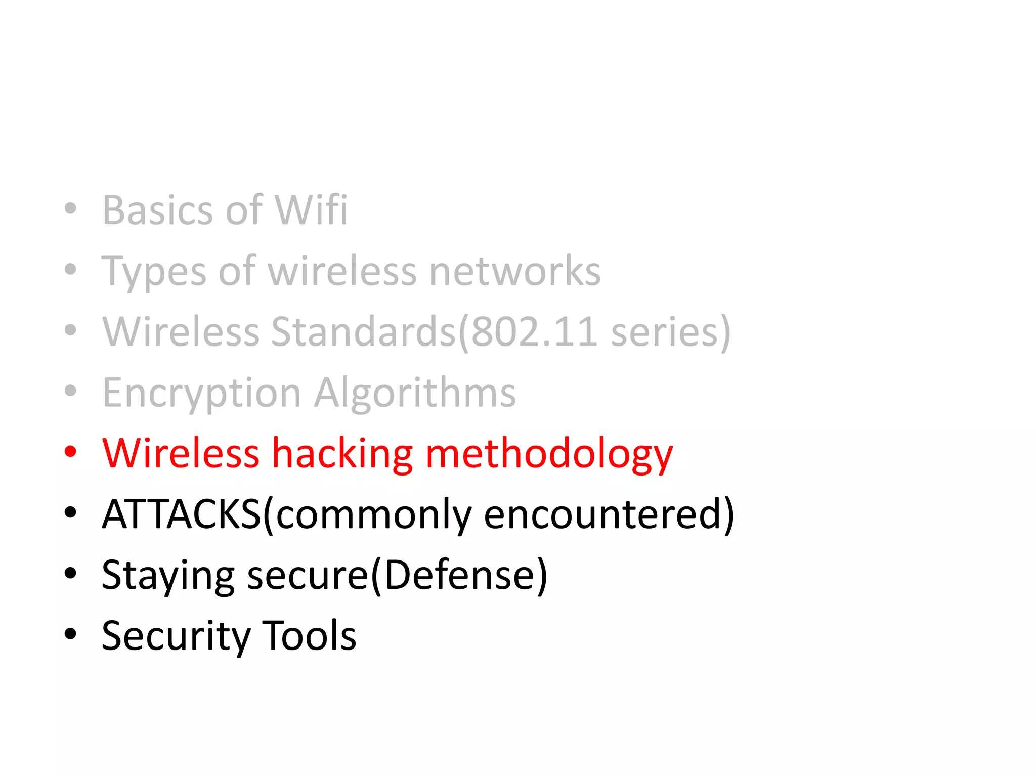 WiFi Secuiry: Attack & Defence | PPTX
