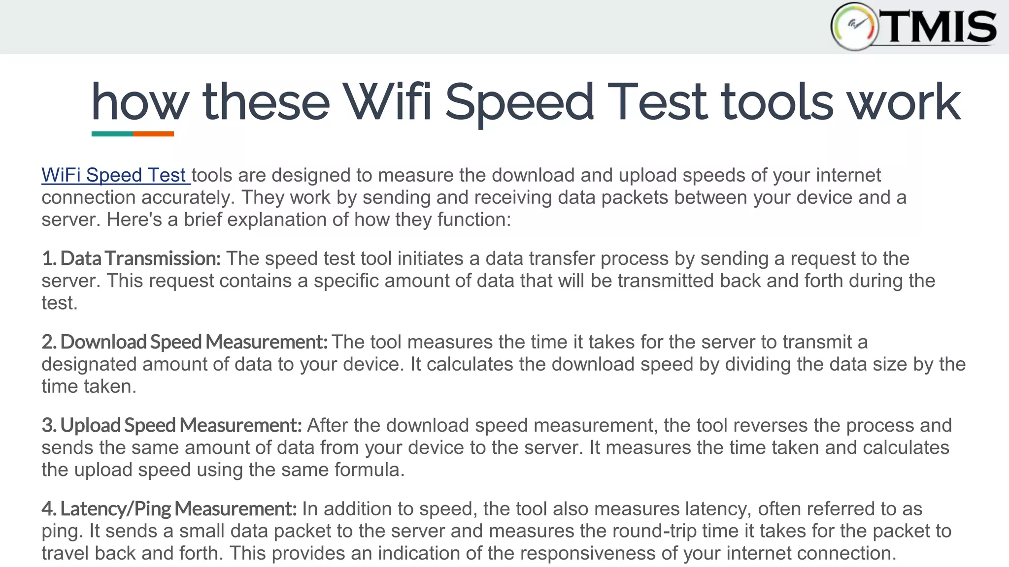 Wifi Speed Test | PPTX